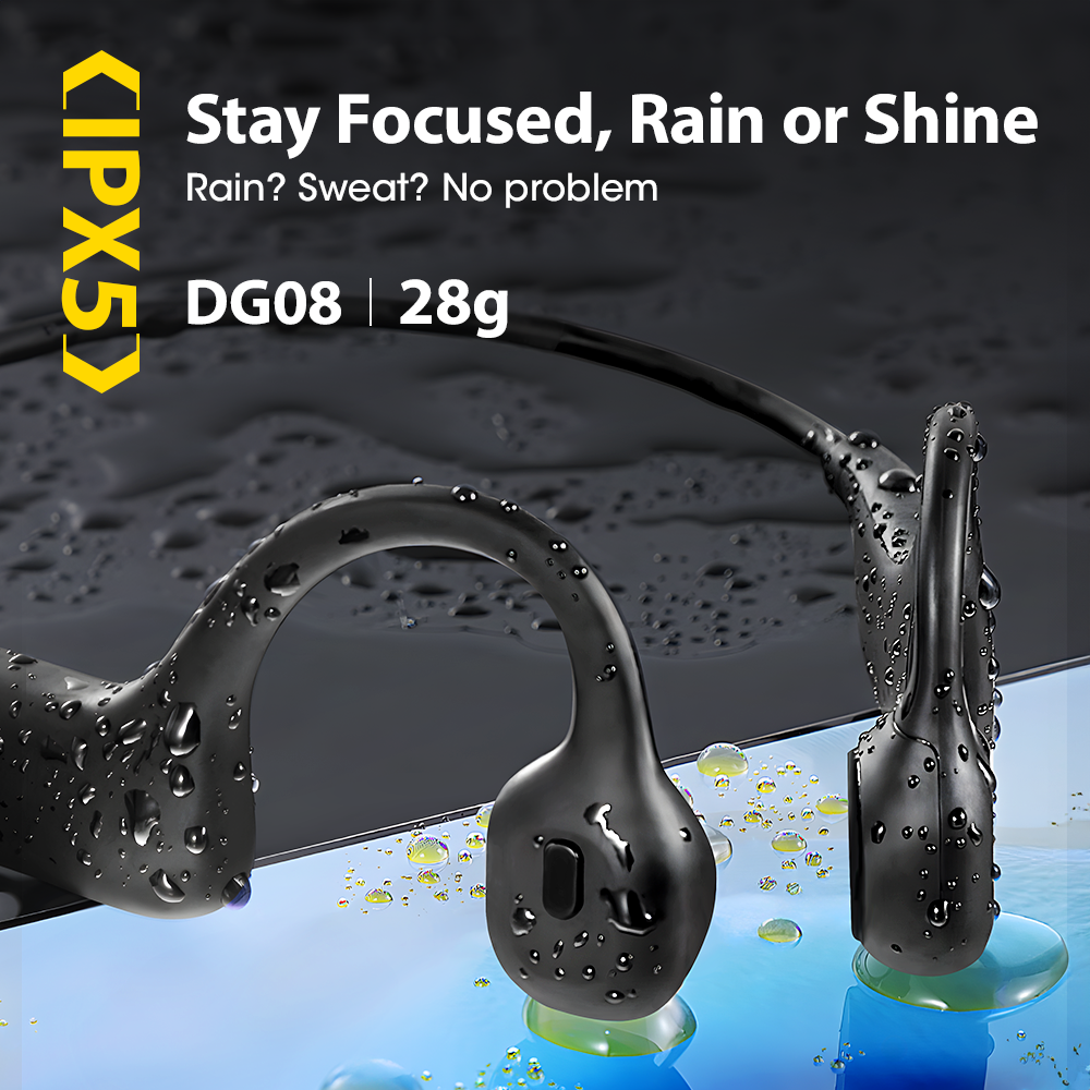 Lenovo Bridio DG08 Bone Conduction Bluetooth Headphones Non-in-ear Earphone With IPX5 Waterproof ...