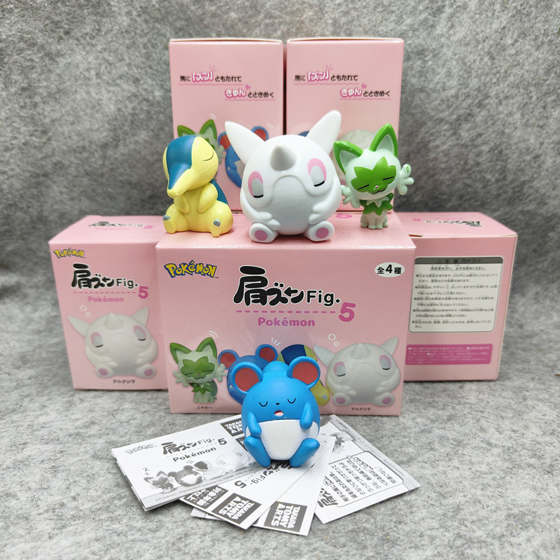 9 Style 4Pcs/5Pcs/6Pcs Anime Pokemon Sleep Doll Boxed Pikachu Gengar ...