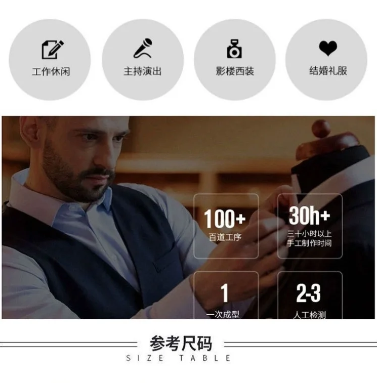 New Elegant White Black Sticky floral suit Set Stand Collar Mens Wedding Suits Formal Groom ...