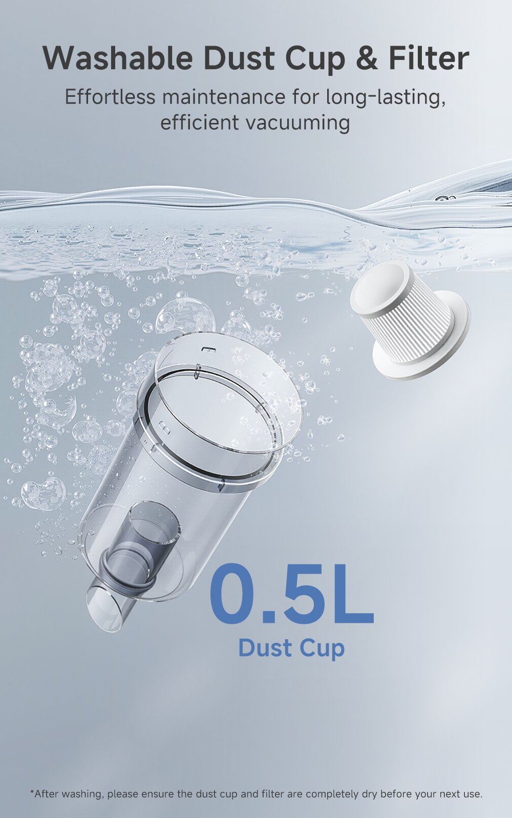 Simplus Vacuum Cleaner 18000PA Powerful Suction Home Vacuum HEPA H8 Filter 11 Cleaning ...