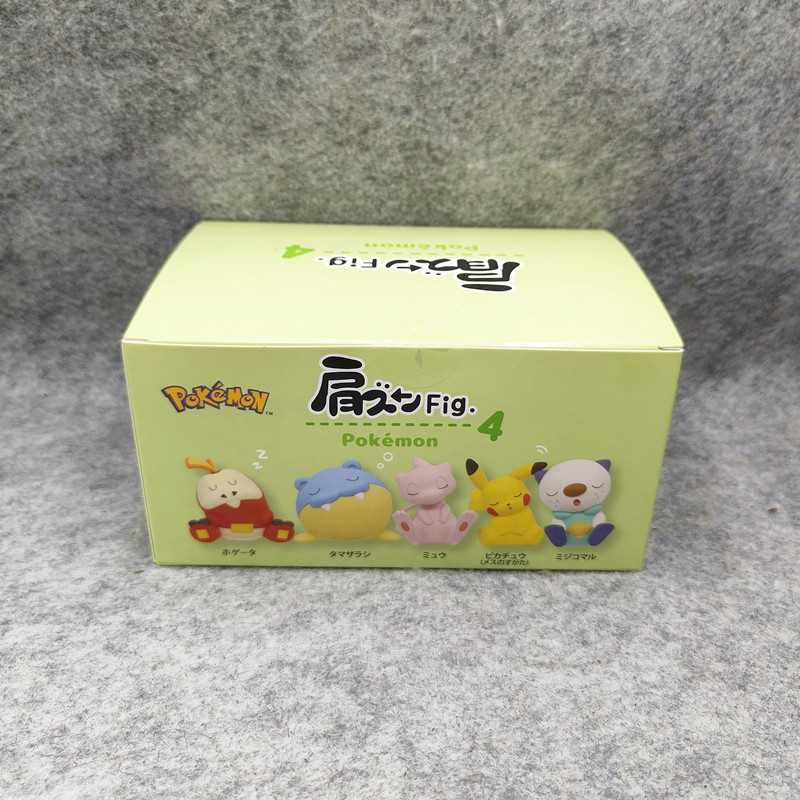 9 Style 4Pcs/5Pcs/6Pcs Anime Pokemon Sleep Doll Boxed Pikachu Gengar ...