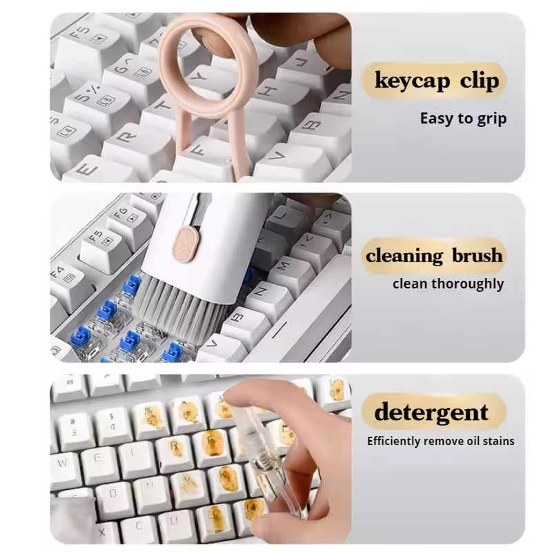 7-in-1 Computer Keyboard Cleaner Brush Kit Earphone Cleaning Pen ...