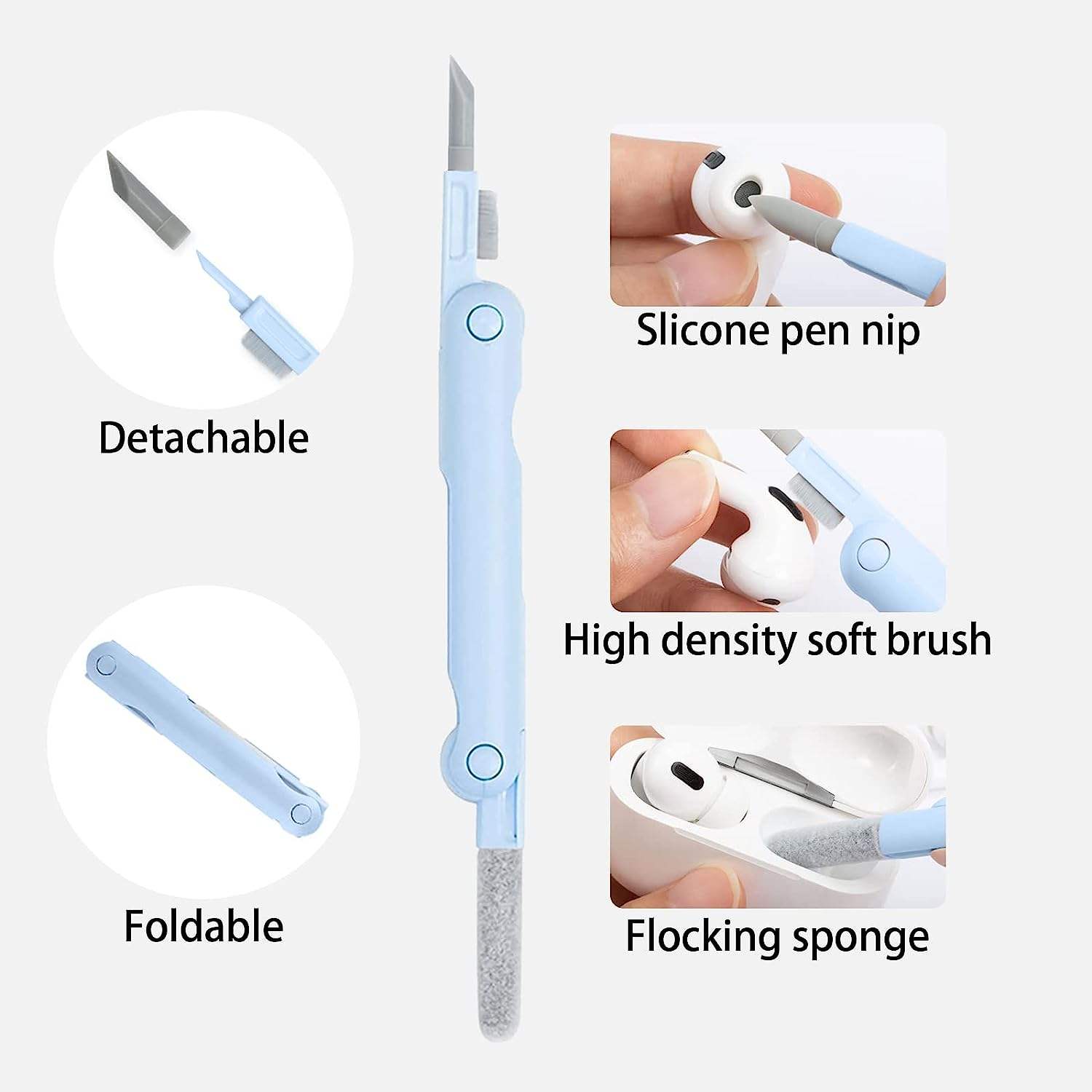 7 in 1 Computer Keyboard Cleaner Brush Kit Earphone Cleaning Pen For ...