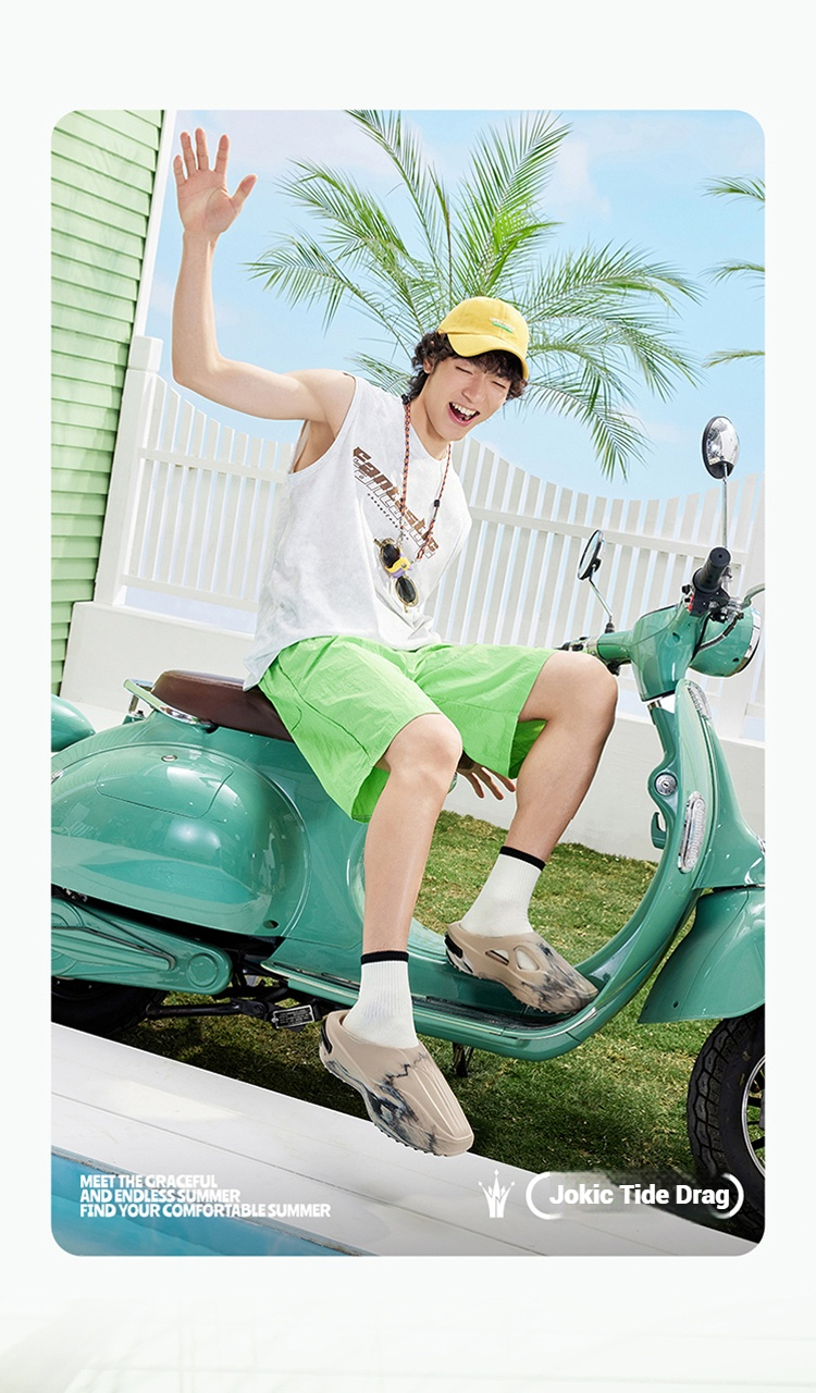 361 Degrees Joker Cyber Men Slipper Slides Outdoor 672521104 | Shopee ...