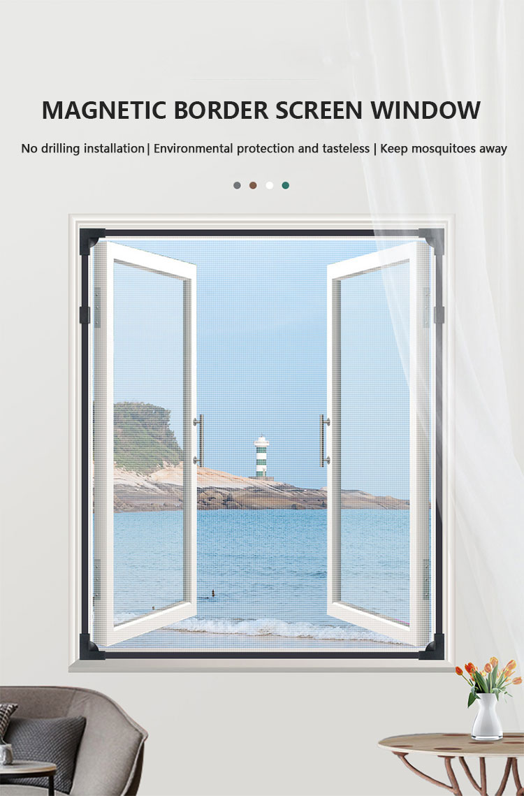 DIY Strong Magnetic Window Screen with Frame Simple High Quality Anti ...