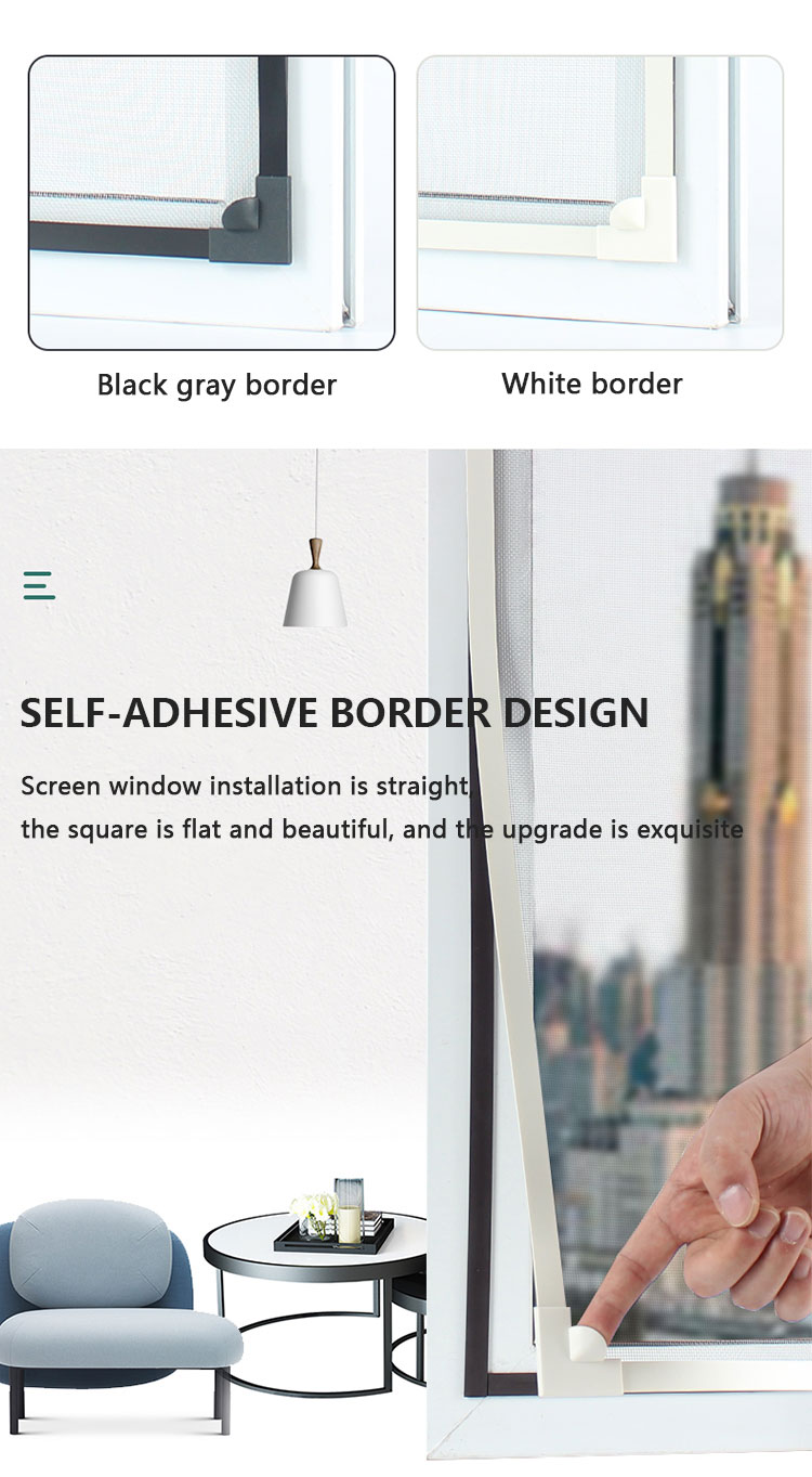 DIY Strong Magnetic Window Screen with Frame Simple High Quality Anti ...