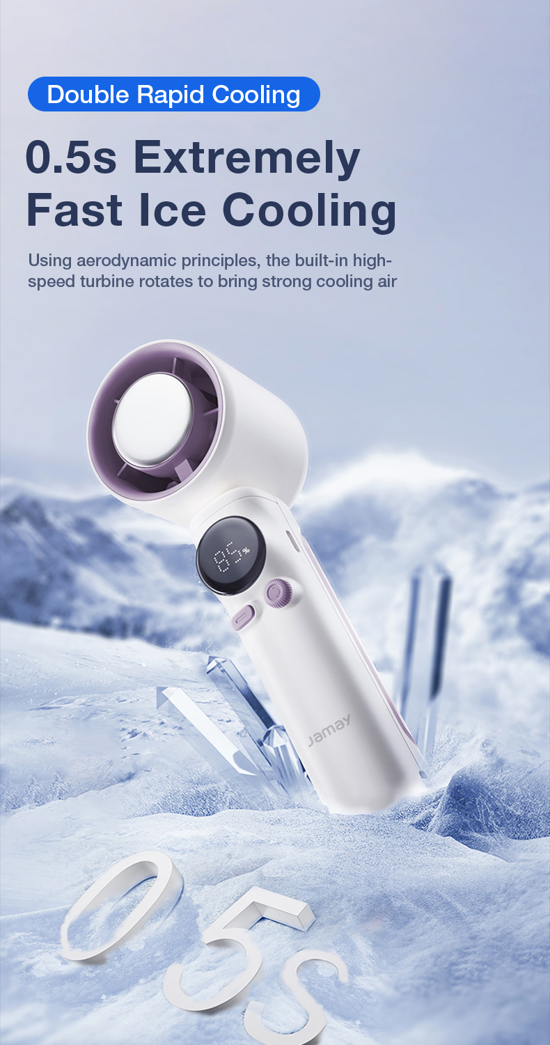 【Free Gift】Jamay Fan FS930 6000 mAh Turbo Mini Fan Rechargeable ...