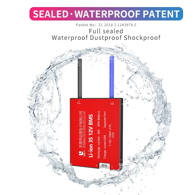 Daly LiFePO4 BMS 4S 12V 14.6V 15A 20A 30A 40A 50A 60A 100A 200A 250A 300A 400A 500A Waterproof ...