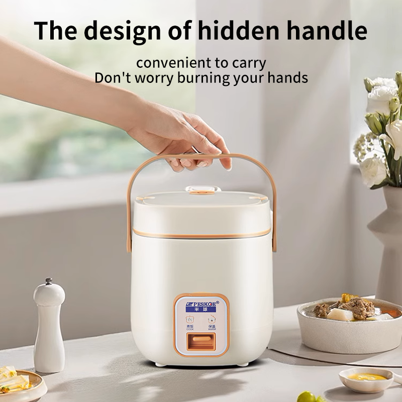 1.2L Rice Cooker Mini Non-stick inner Energy saving Quick Heat Multi ...