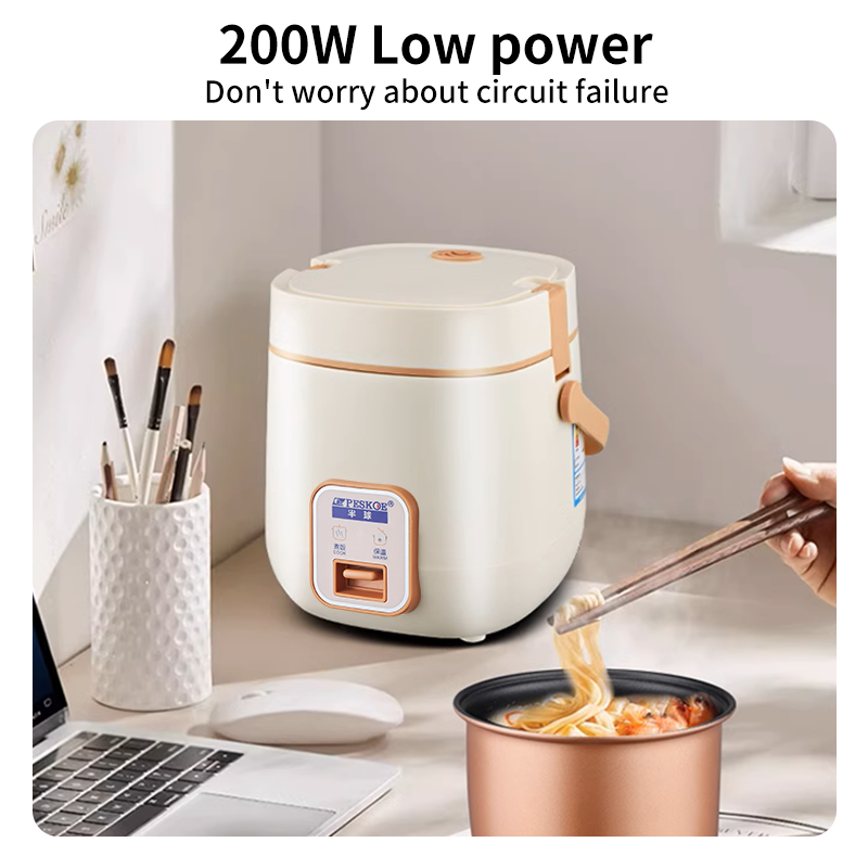 1.2L Rice Cooker Mini Non-stick inner Energy saving Quick Heat Multi ...