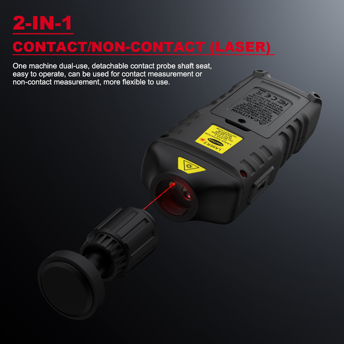 HABOTEST HT671 Digital Tachometer Handheld Contact Motor Tachometer LCD ...