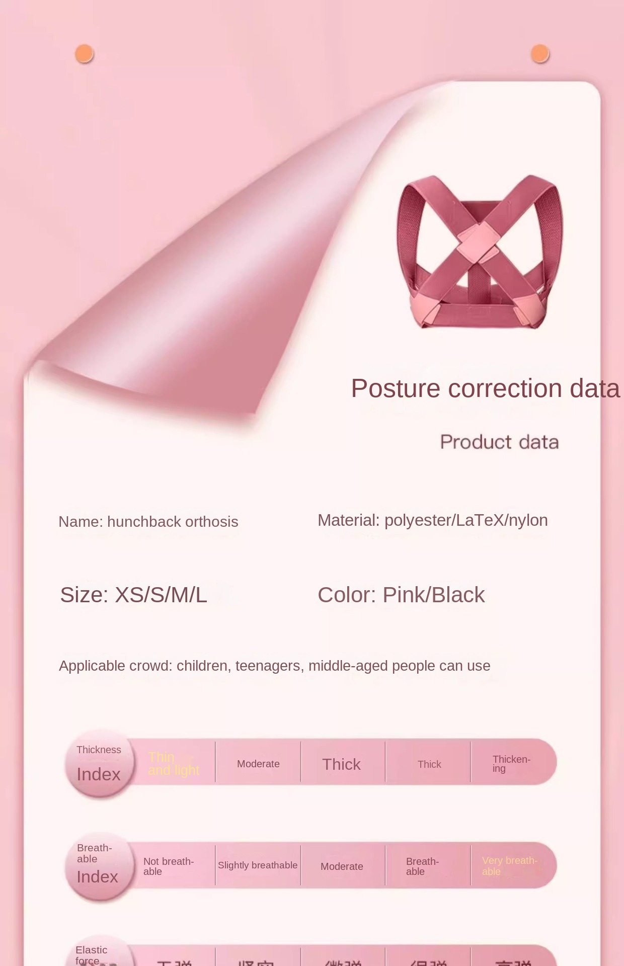 Posture Correction Strap With Excellent Anti Hunchback Function, Right ...