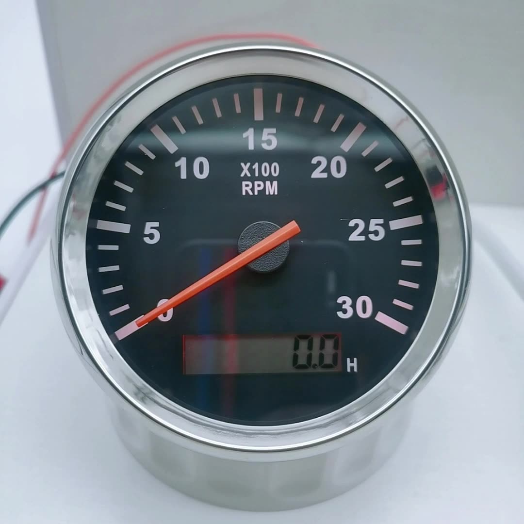 85mm Tachometer 3000RPM With Hourmeter Truck Car Boat Diesel Engine ...
