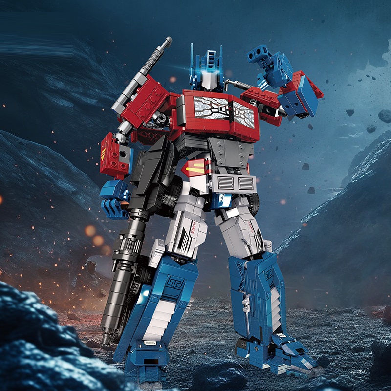Optimus Prime Transformers Building Blocks 928 Pcs JIE STAR Mecha ...