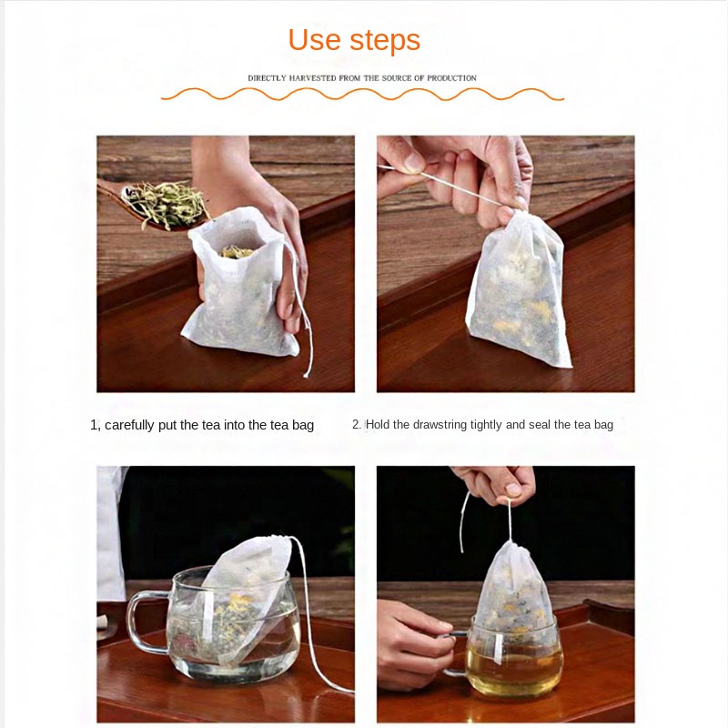 Non Woven Drawstring Tea Bag, Disposable Tea Bag, Decoction Bag ...