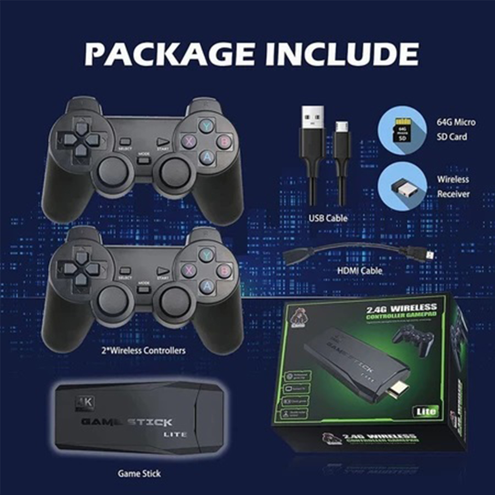 M8 Retro Game Console 4K HDMI Video Game Stick Plug and Play Nostalgic ...