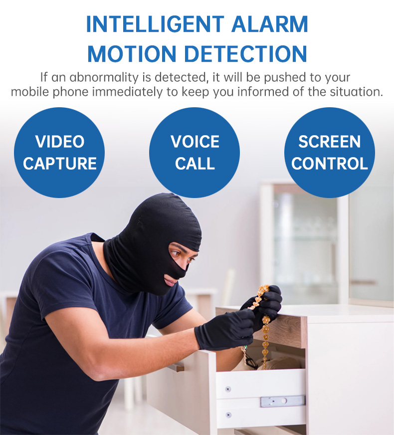 V380 Q28 Cctv Camera with LCD Screen Indoor Monitor With Speaker ...