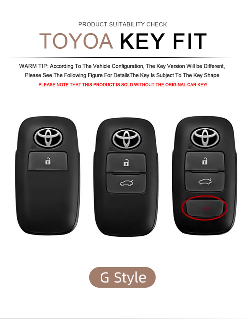 Car Key Cover Case Advanced Remote Control Protection Shell for Toyota ...