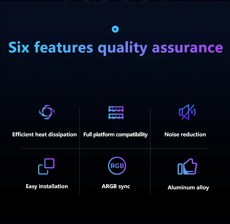 ICE Whale D50 RAM Heatsink Dual 5020 Fans ARGB Light Synchronous Memory ...