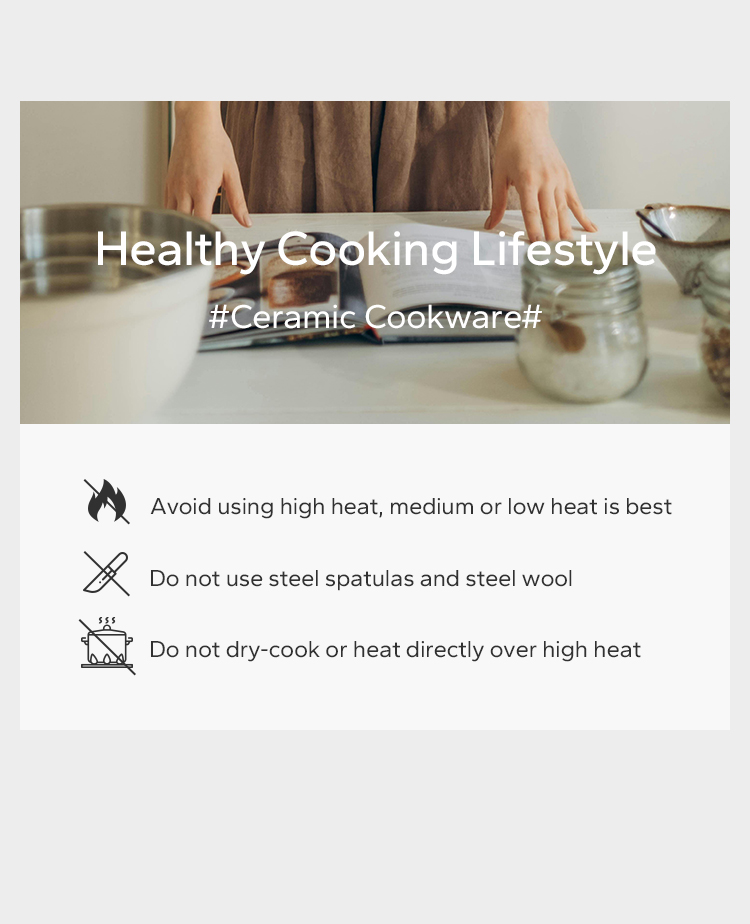 Redchef Removable Handle Series Nonstick Ceramic Rock Cookware Set 8Pcs ...