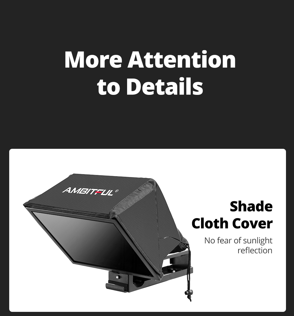 Ambitful T14 PRO Big Screen Prompter Professional Interview Foldable ...