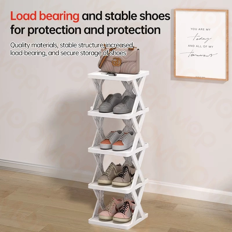 TIDY Multi-tier X-shaped Shoe Rack Folding Shoe Rack Save Space ...