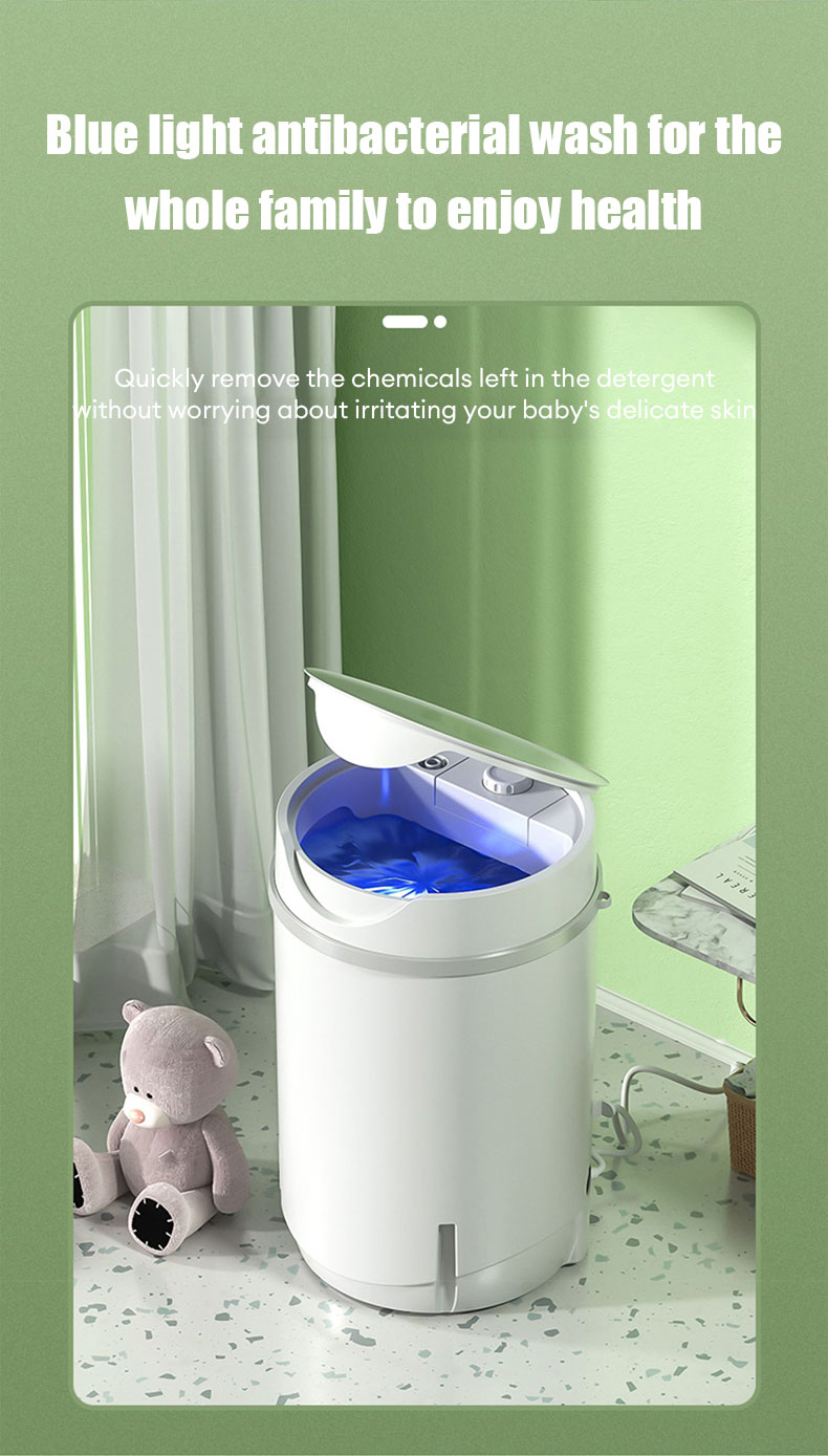 Maimeite Portable Washing Machine Blue Light Sterilization For Baby ...