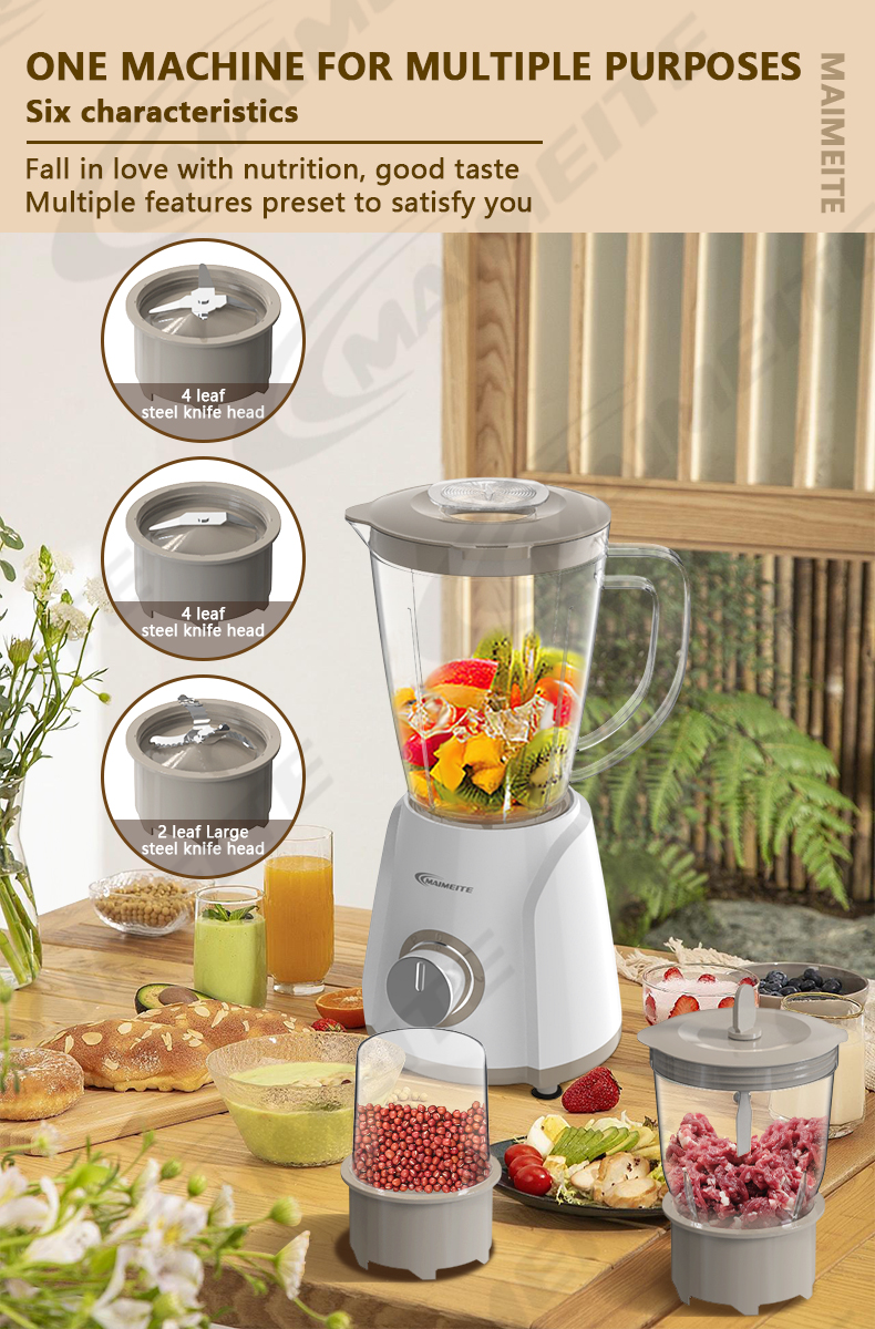 MAIMEITE 3 in 1Multiple Function Blender Heavy Chopper Meat Grinder Blender For Shake High Power ...