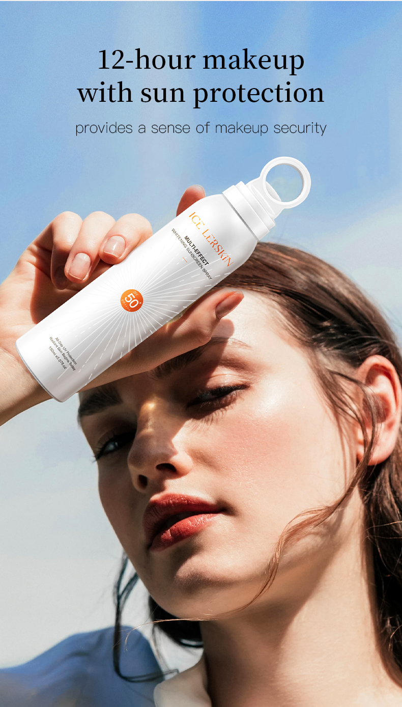 ICE LERSKIN Sunscreen Spray Spf 50 Pa+++ All Day Light Sunblock Mist Face and Body setting spray ...