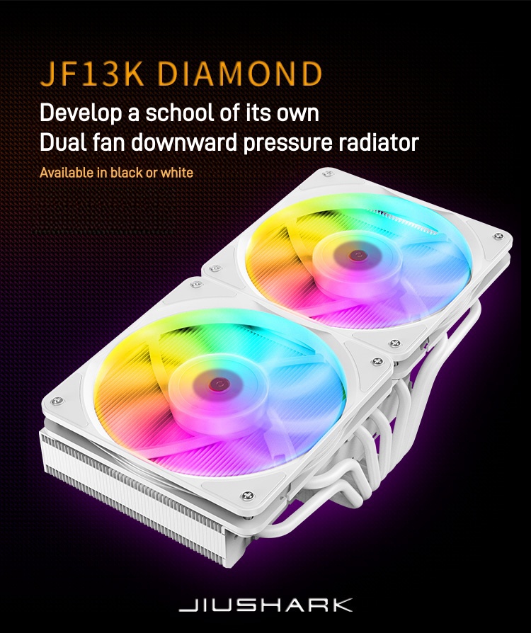 Dual Fans Downward Pressure CPU Cooler AMD Fan ARGB13 gen. 1700 PWM ...