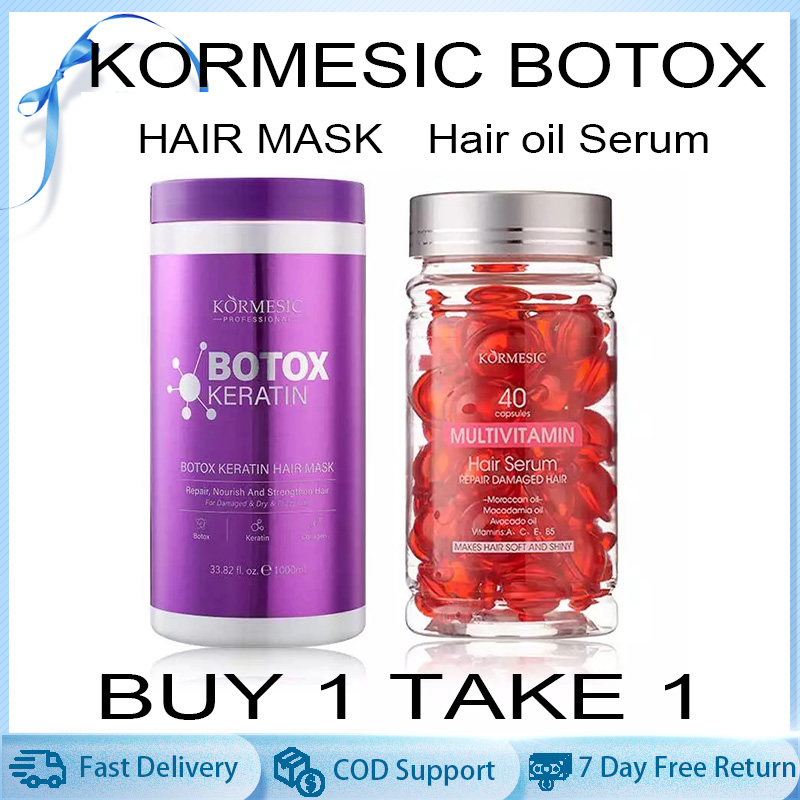 KORMESIC Botox Keratin Hair Treatment Mask Collagen Hair Straightening ...