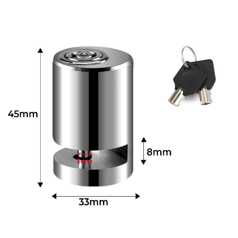 Motorcycle Disc Brake Lock Mtb Bike Motorcycle Disc Brake Lock Steel Alloy Padlock Anti-Theft ...