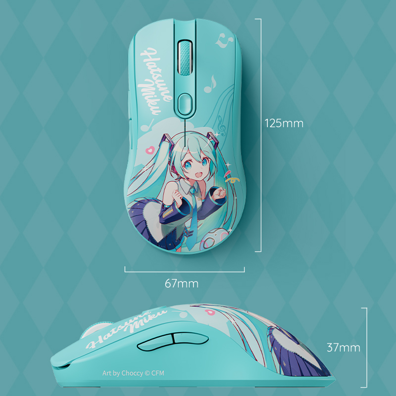 Akko AG One 3950 Hatsune Miku Gaming Tri-mode Mouse with 8K Hz polling ...