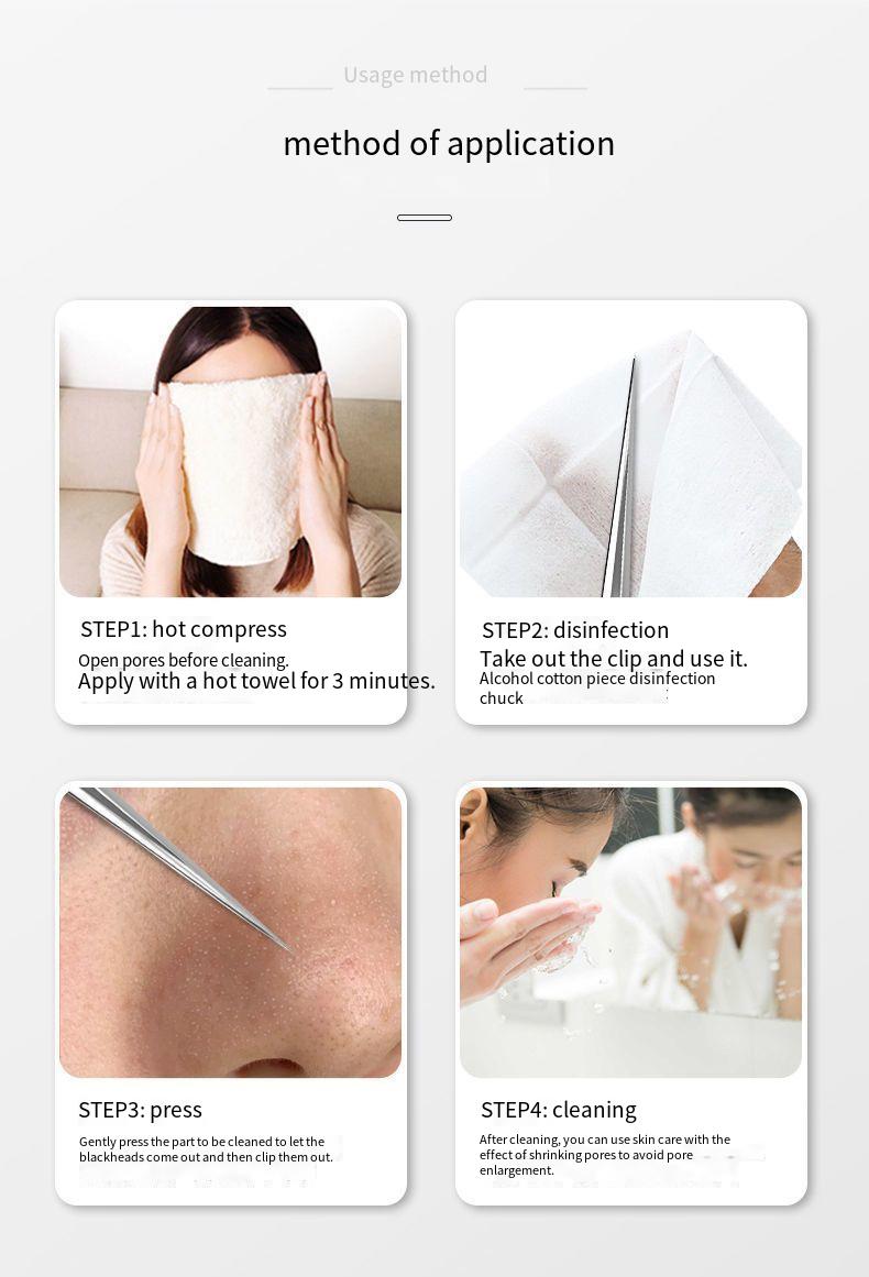 Blackhead Comedone Acne Pimple Belmish Extractor Stainless Steel Tools ...
