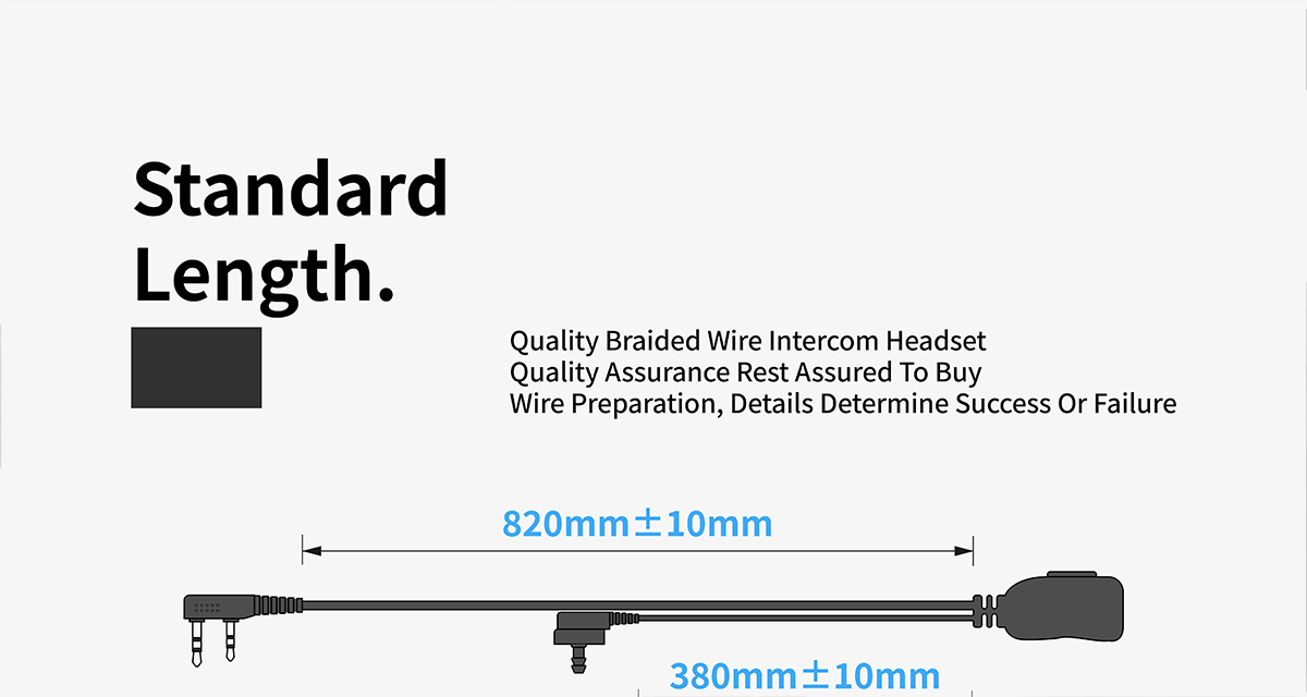 HEARTOP WG-01 For WLN/Baofeng/Kenwood 2 Pin earphone with mic Headset ...