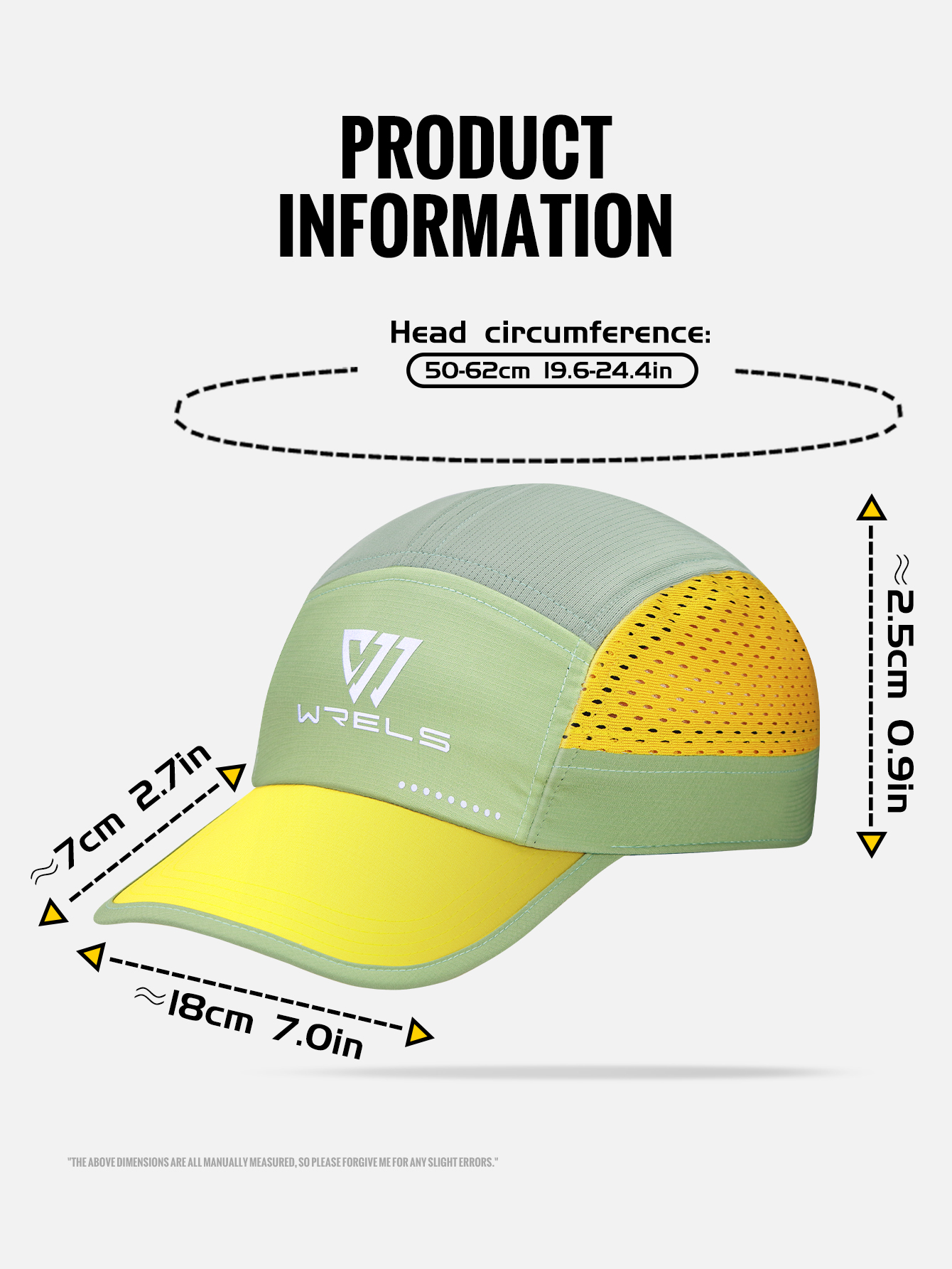 WRELS Marathon running sweat guide cap off-road breathable men and ...