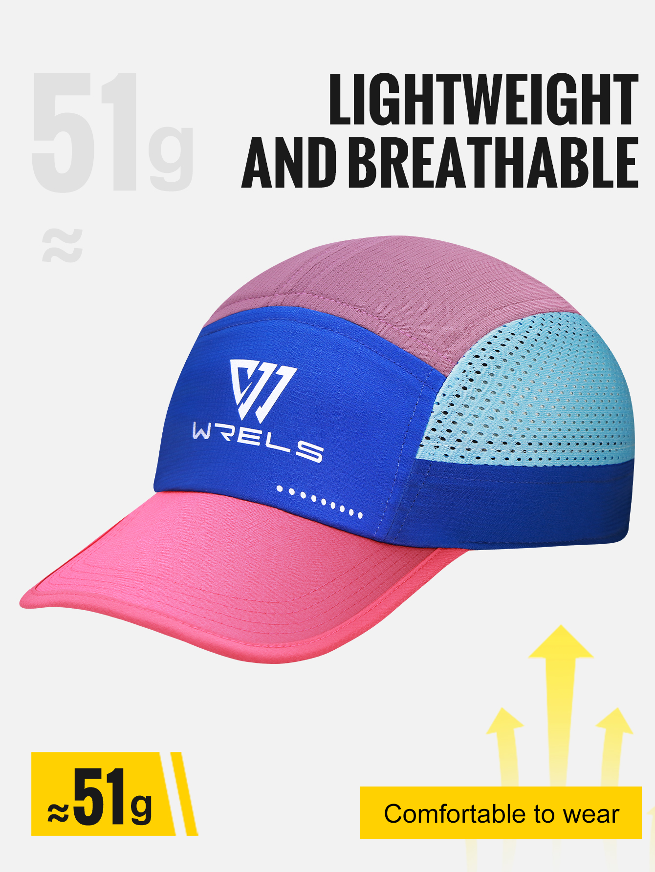 WRELS Marathon Running Sweat Guide Cap Off-Road Breathable Men And ...