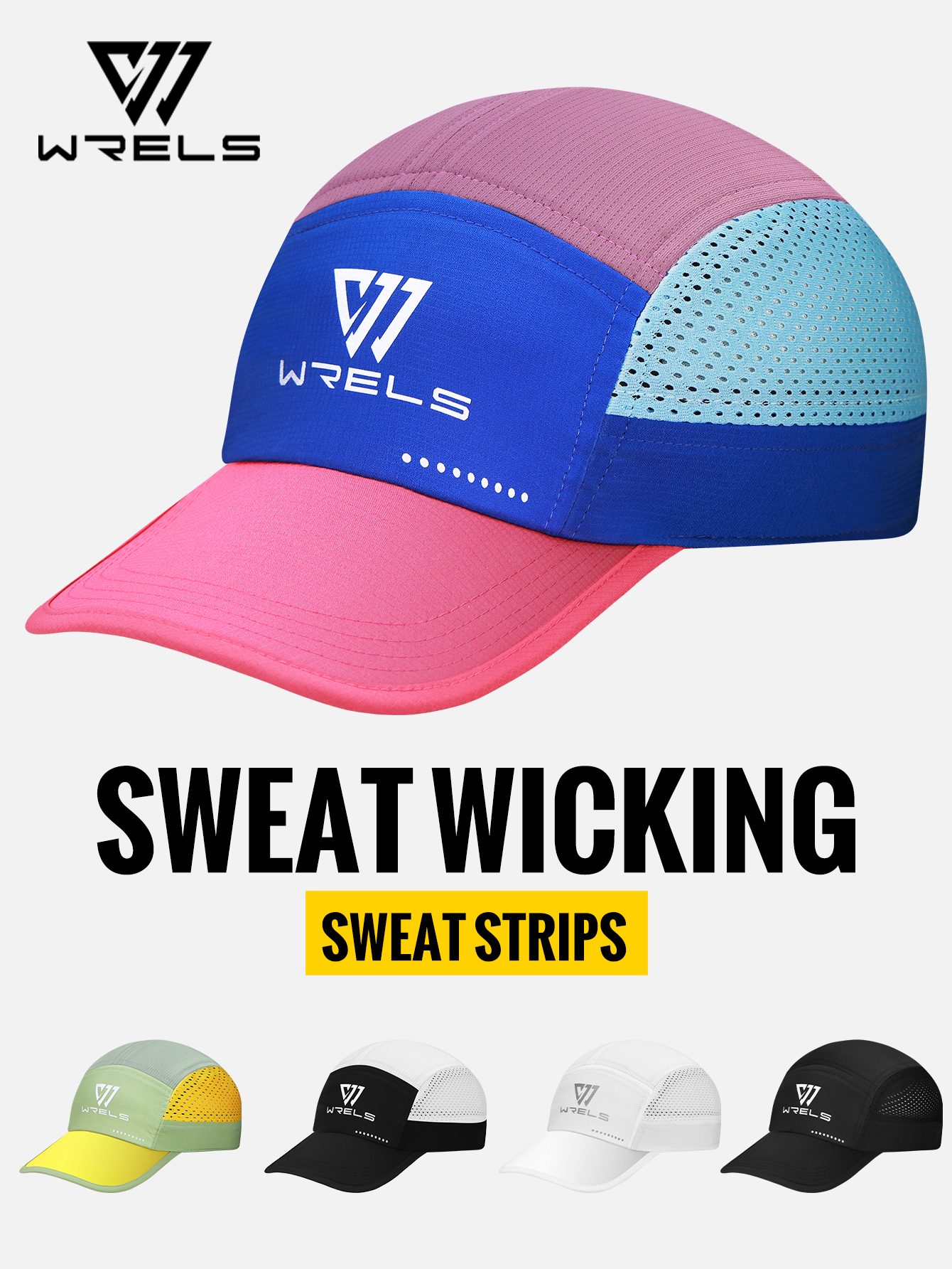 WRELS Marathon Running Sweat Guide Cap Off-Road Breathable Men And ...