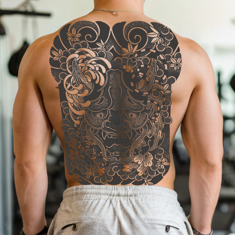 Demon Prajna Full Back Long-Lasting Waterproof One Week to Two Week ...