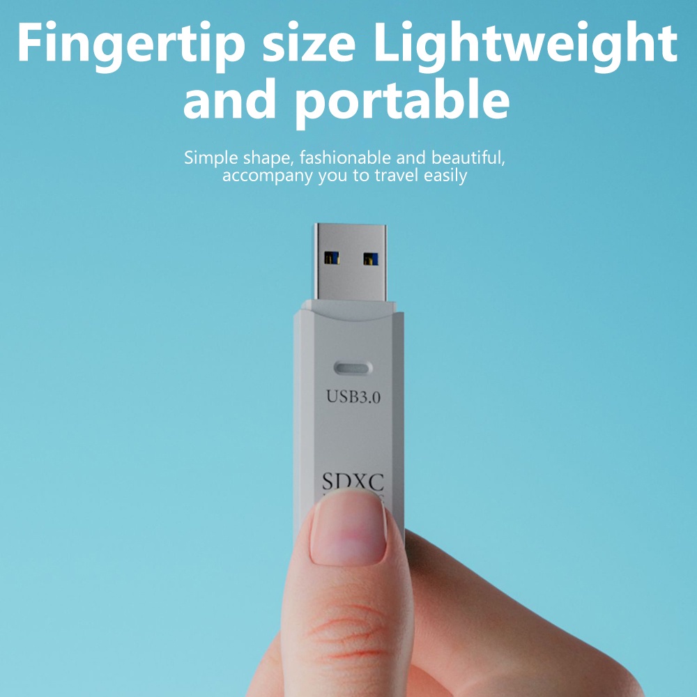 2 in 1 Card Reader USB 3.0 to SD TF Memory Card Adapter for PC Laptop ...