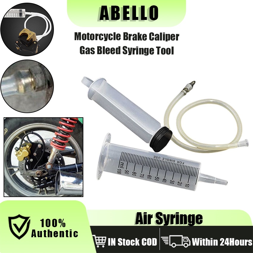 100ML Motorcycle Bleed Kit/Motorcycle Brake Caliper Gas Bleeder Syringe ...