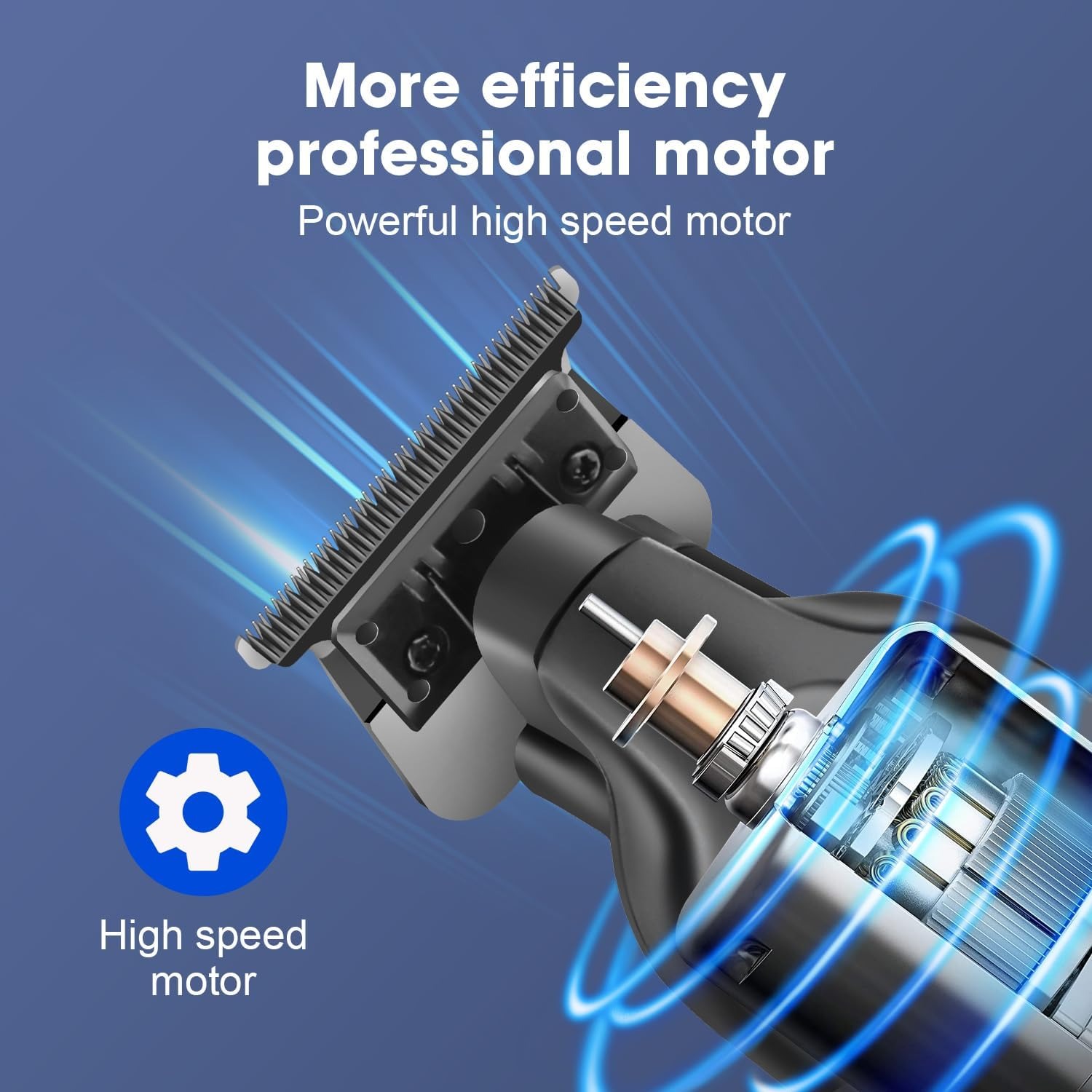 Kemei KM-2293/1102 Professional Black Haircut Machine Set Rechargeable Cordless Hair Clipper Set ...