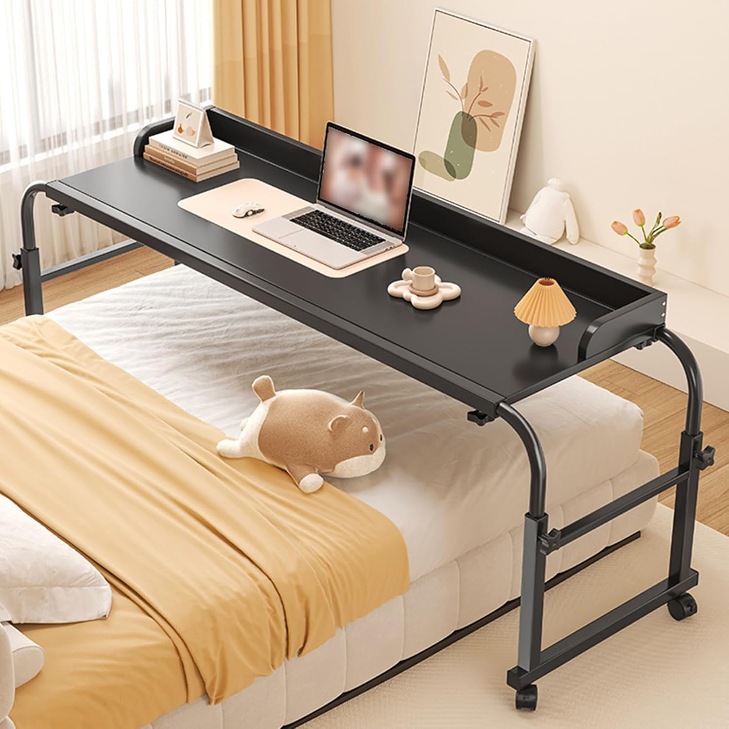 Laptop Table Computer Desk Study Table Mobile Adjustable Bed Side Table ...