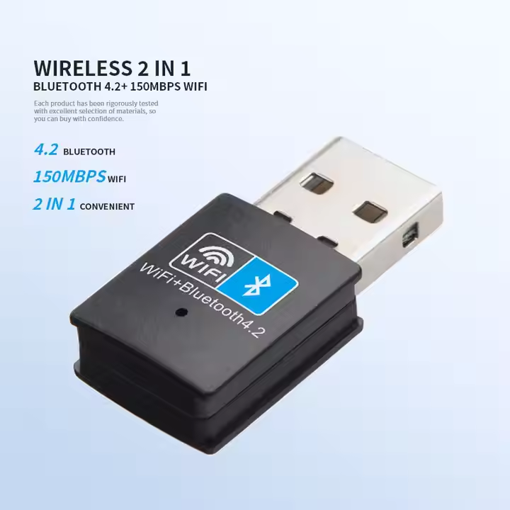 Mini USB Wifi Wireless Adapter 150mbps Bt 4.2 Wifi Dongle Network Card ...