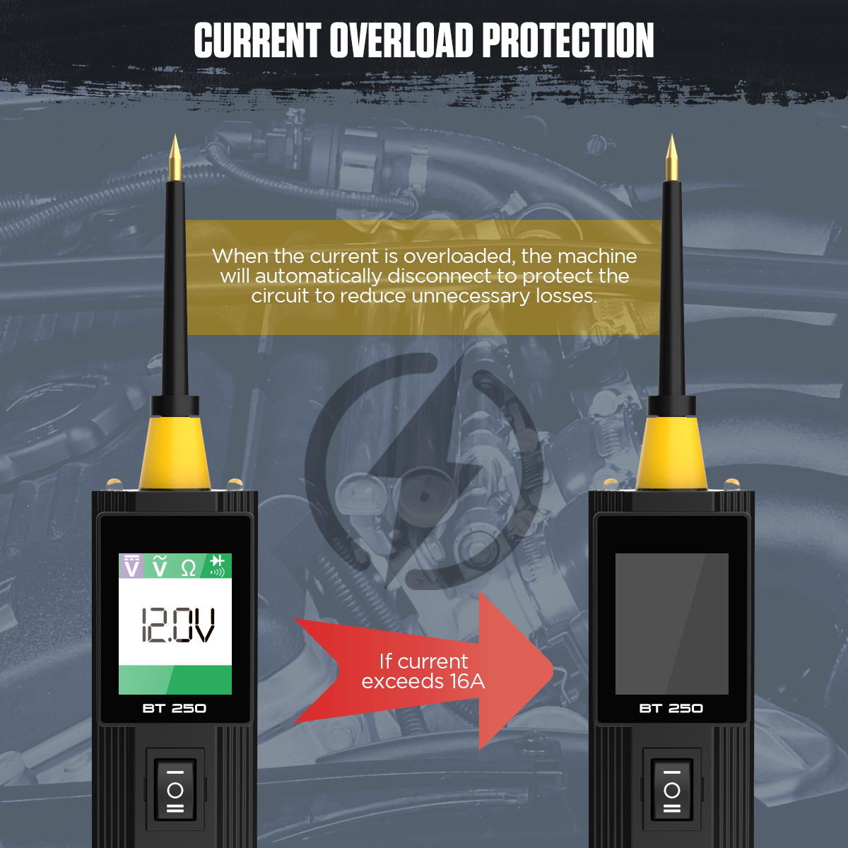 AUTOOL BT250 Digital Circuit Tester Electrical Diagnostic Tool Car ...