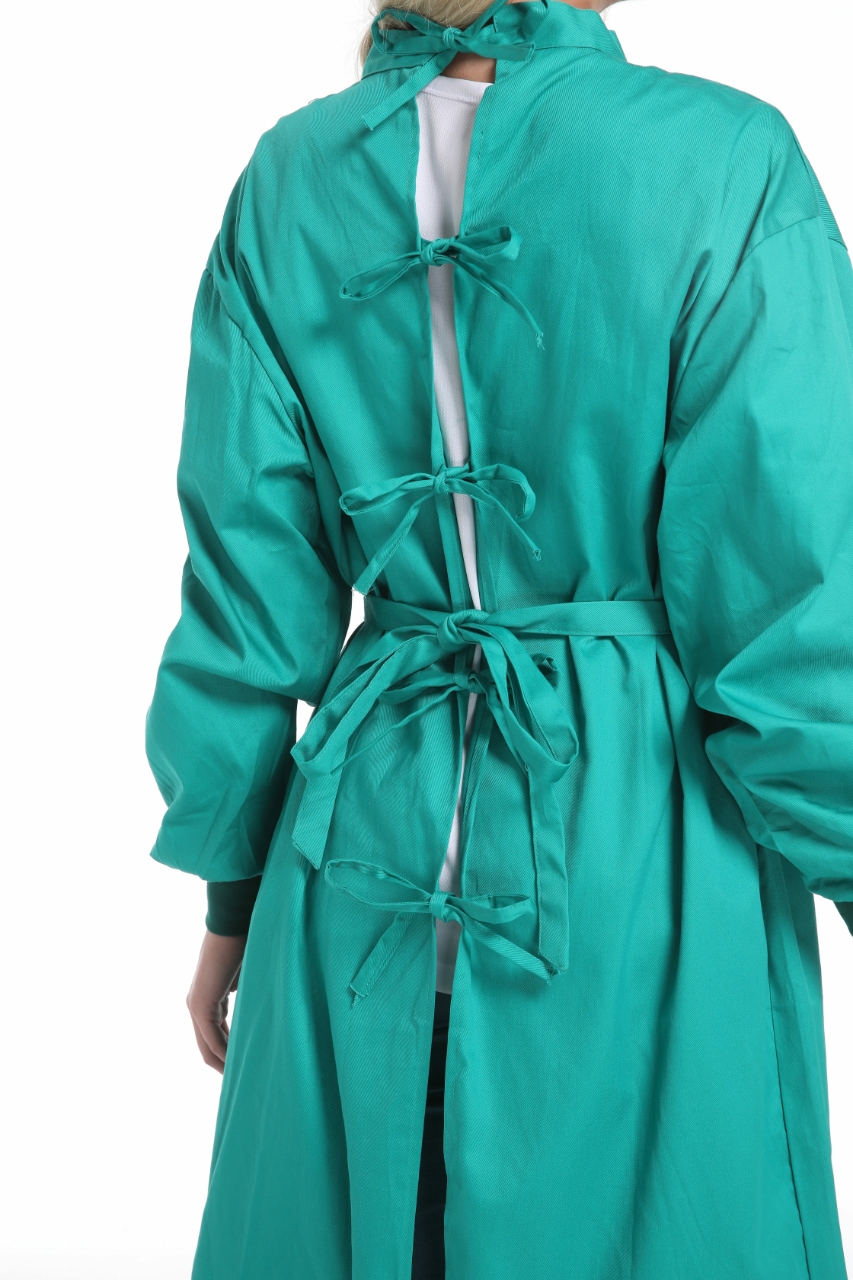 surgical coat surgical gown green color adjustable | Shopee Philippines