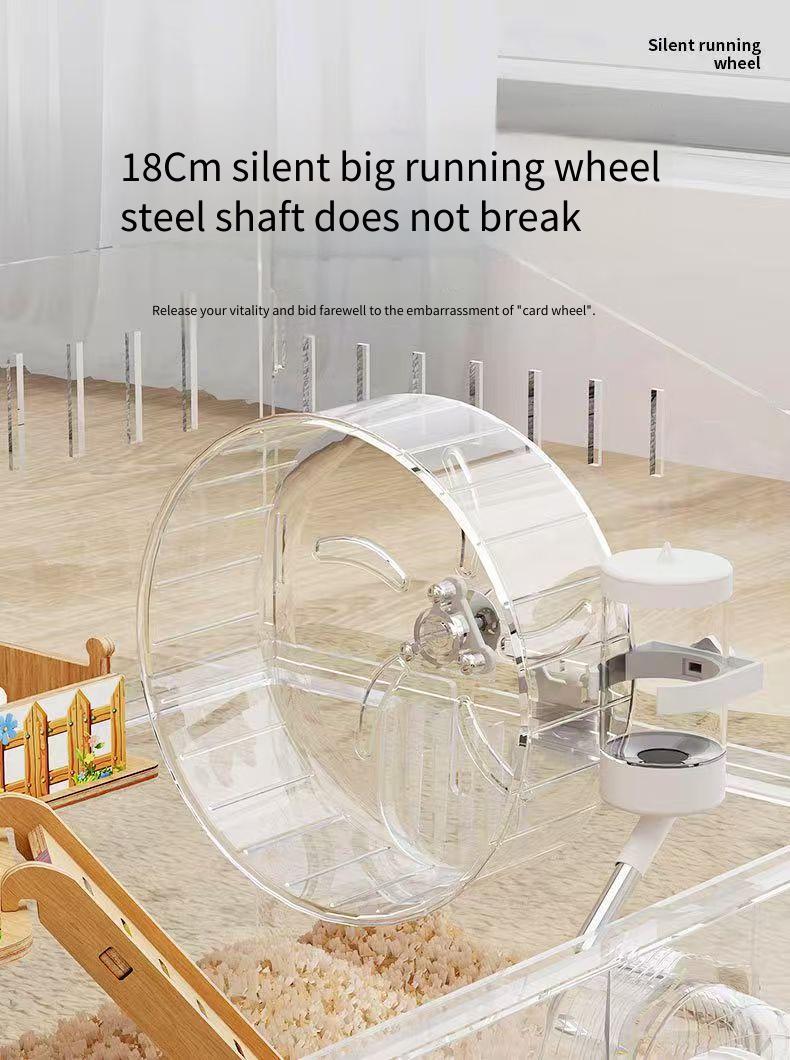 Hamster Cage Luxury Acrylic Hamster Ornamental Cage Pet Breeding Box ...