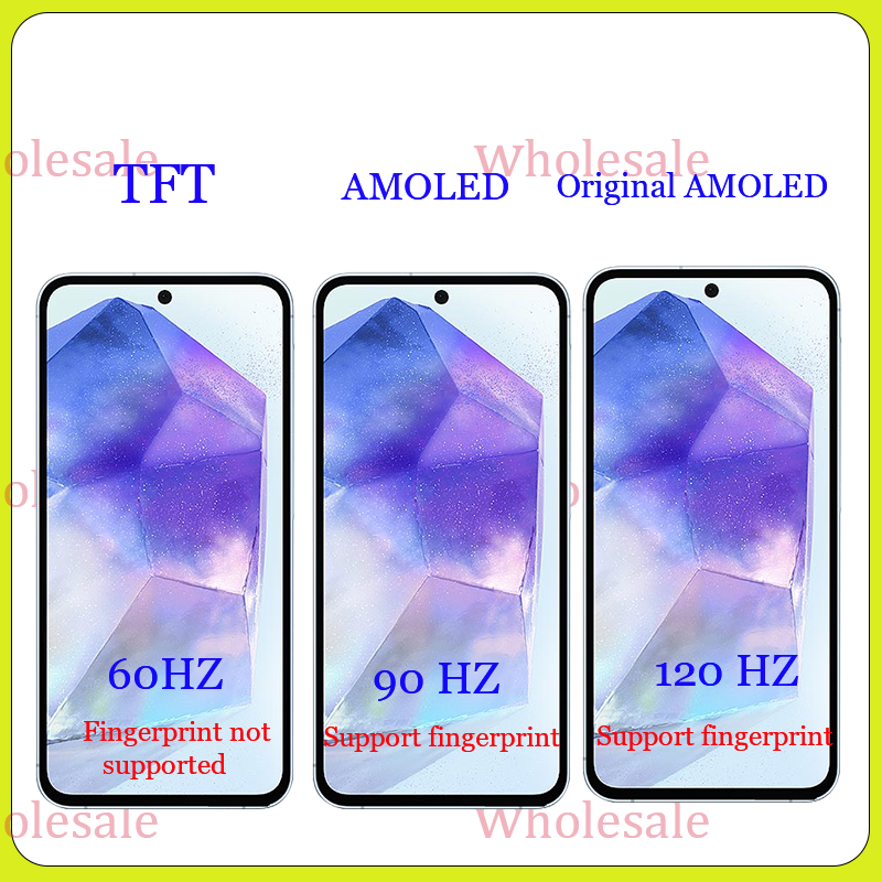 OEM AMOLED Samsung Galaxy A55 5G LCD Display Touch Screen With Frame ...