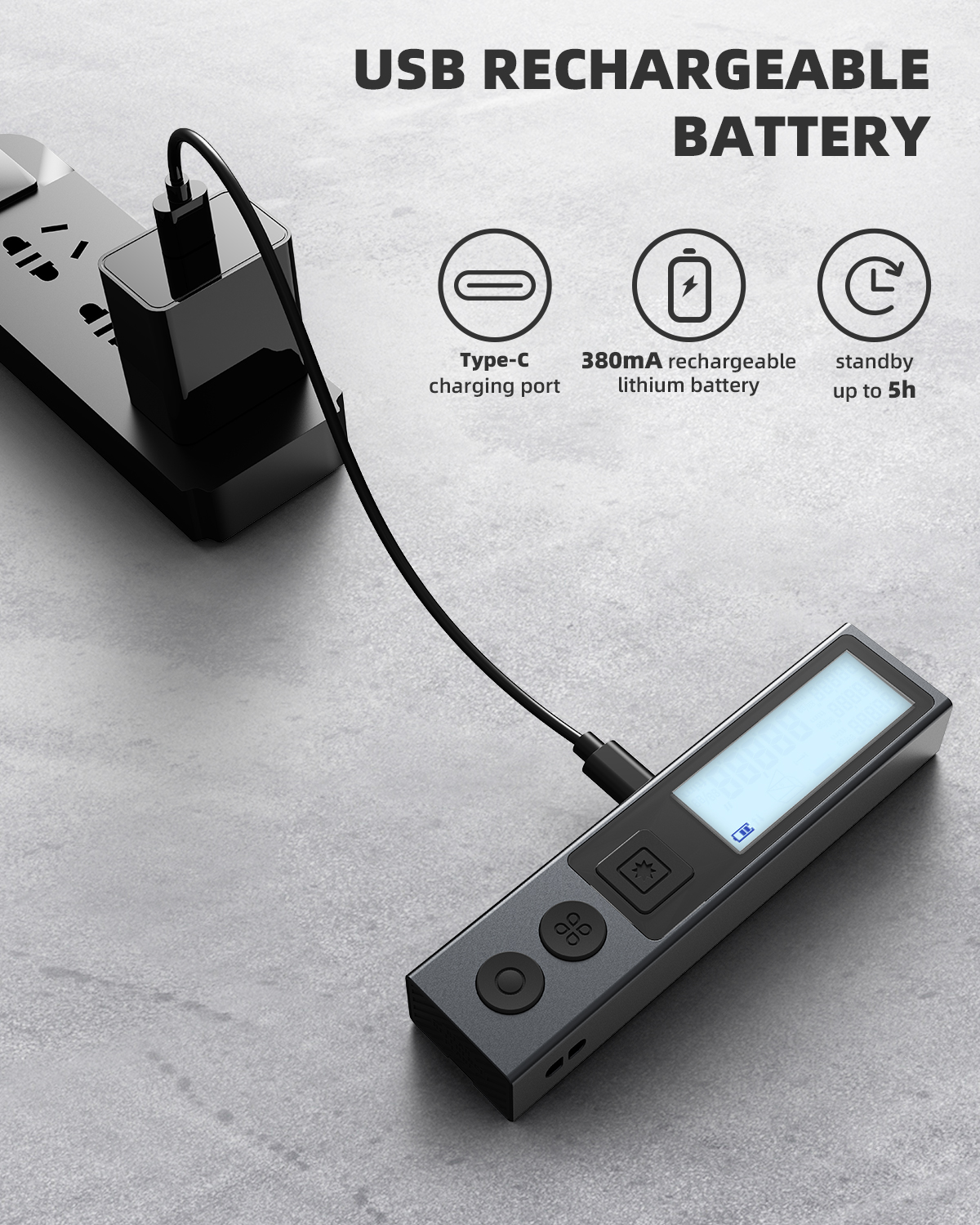 【Local】 ★Mileseey★Bluetooth Laser Range Finder 40m High Precision ...