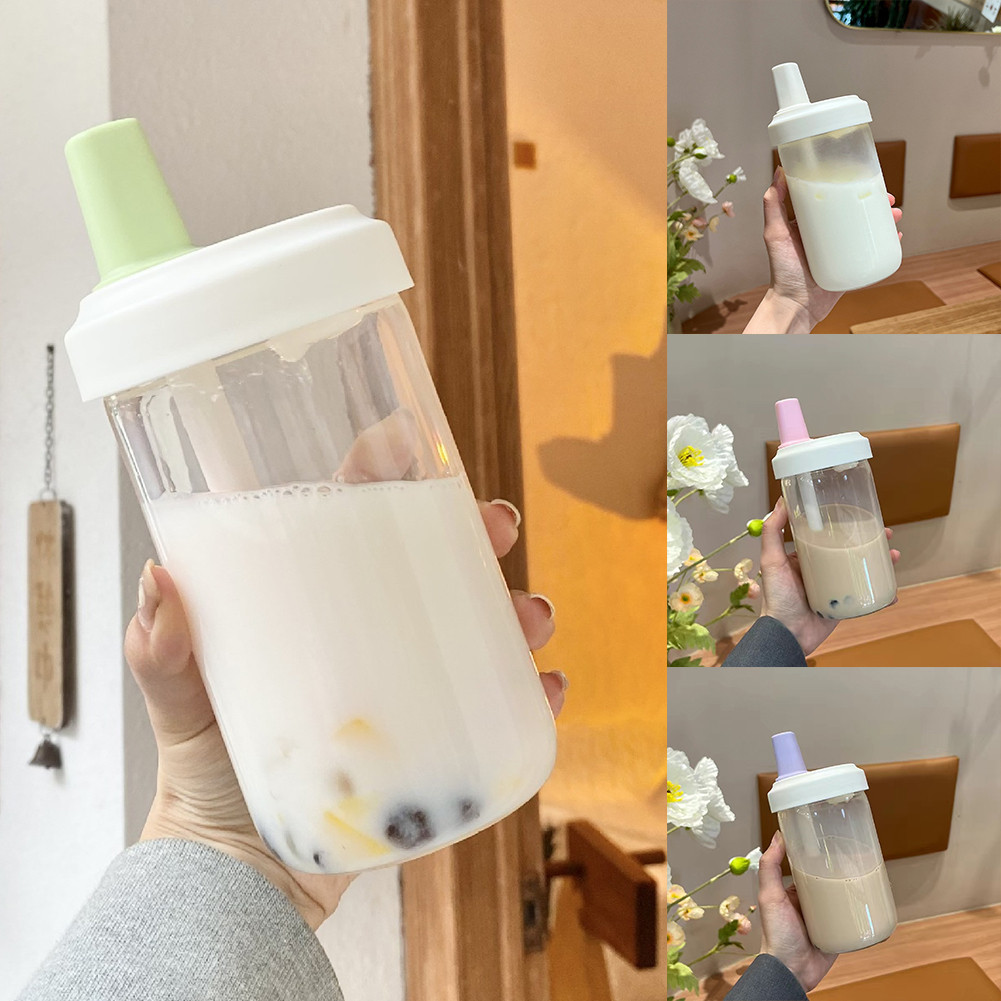 Pearl milk tea straw cup 500ml /850ML Portable straw cup Large capacity ...